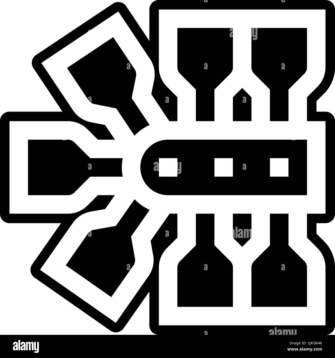 production icon black vector illustration Stock Vector Image & Art - Alamy