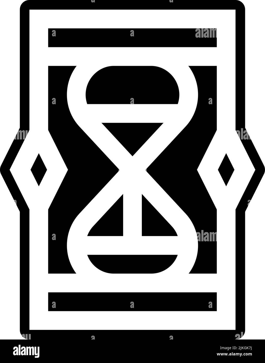 sandclock icon black vector illustration Stock Vector Image & Art - Alamy