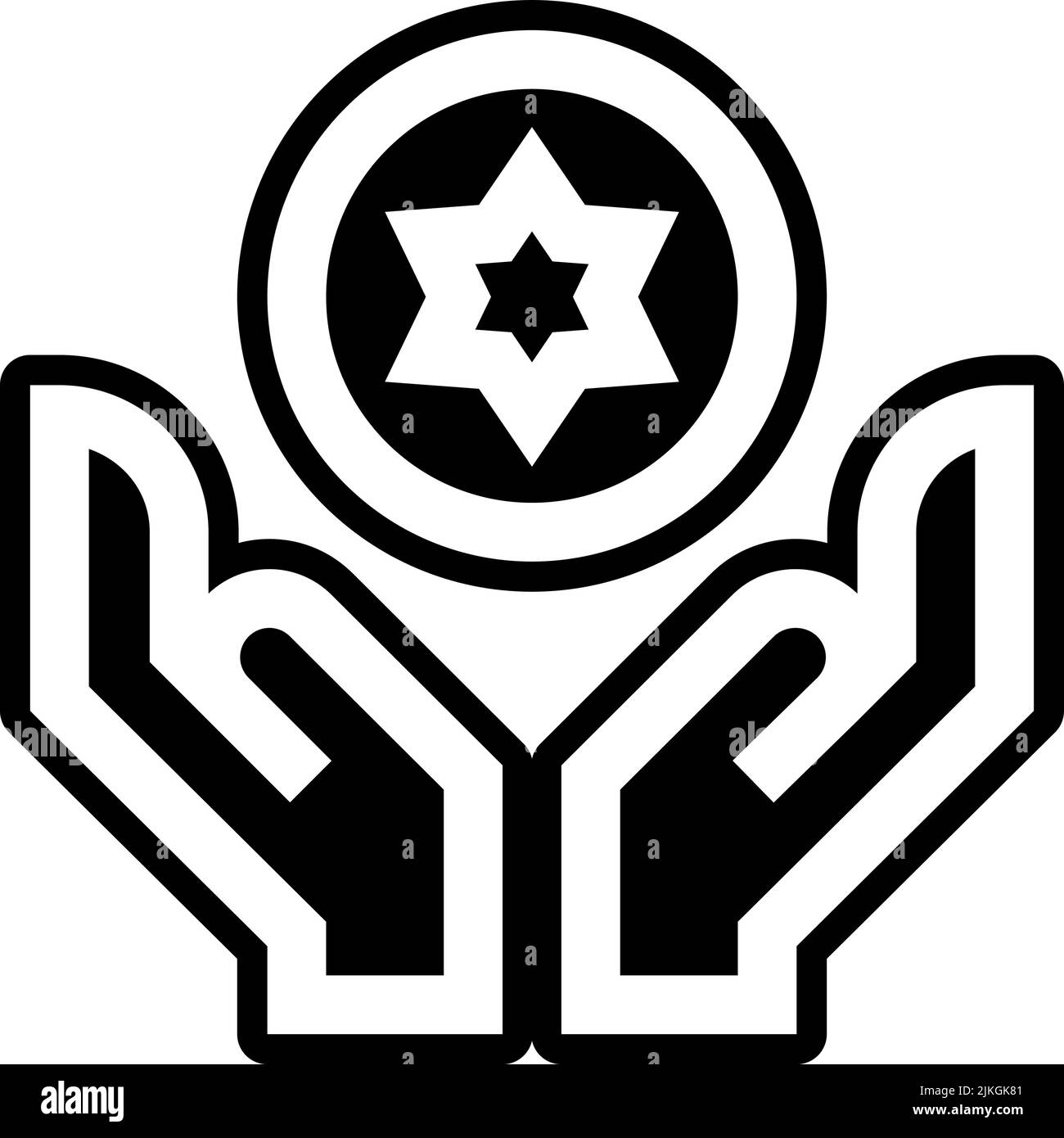 faith icon black vector illustration Stock Vector Image & Art - Alamy