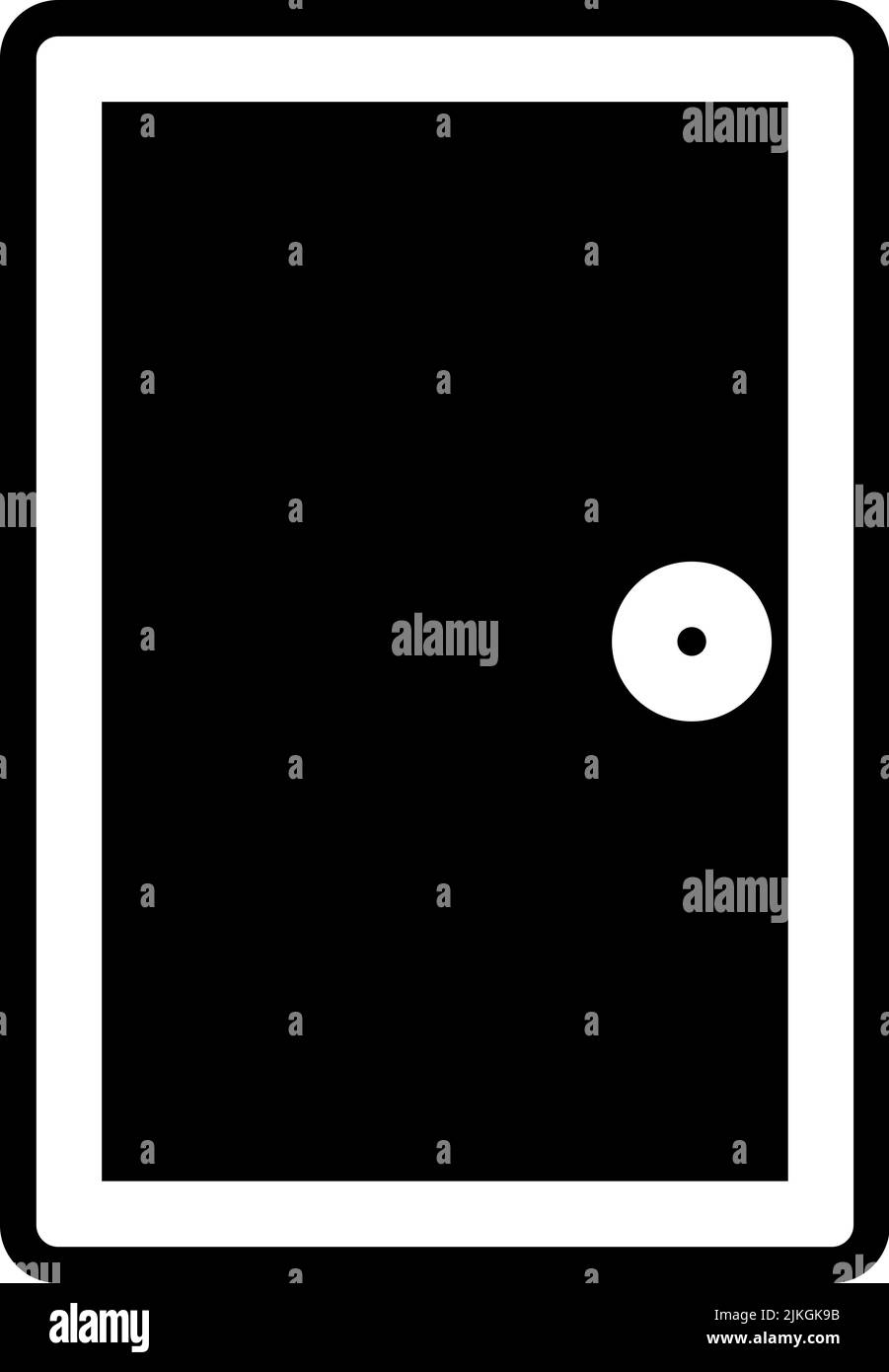 door icon black vector illustration Stock Vector Image & Art - Alamy