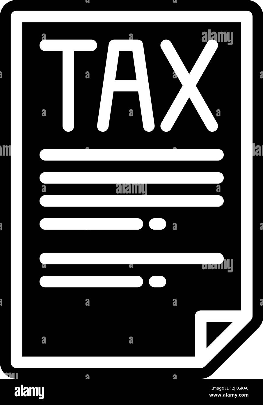 tax icon black vector illustration Stock Vector Image & Art - Alamy