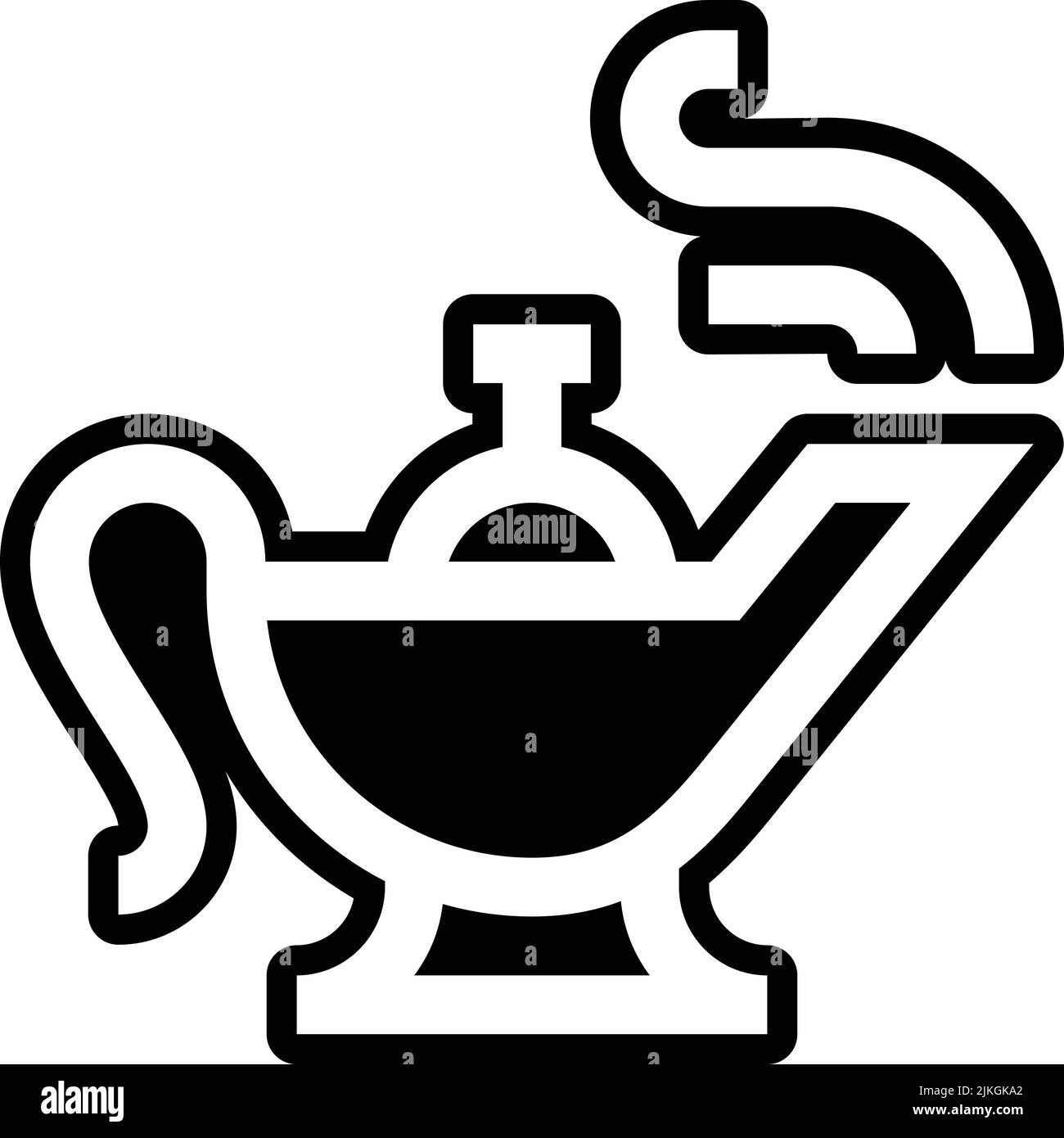 lamp icon black vector illustration Stock Vector Image & Art - Alamy