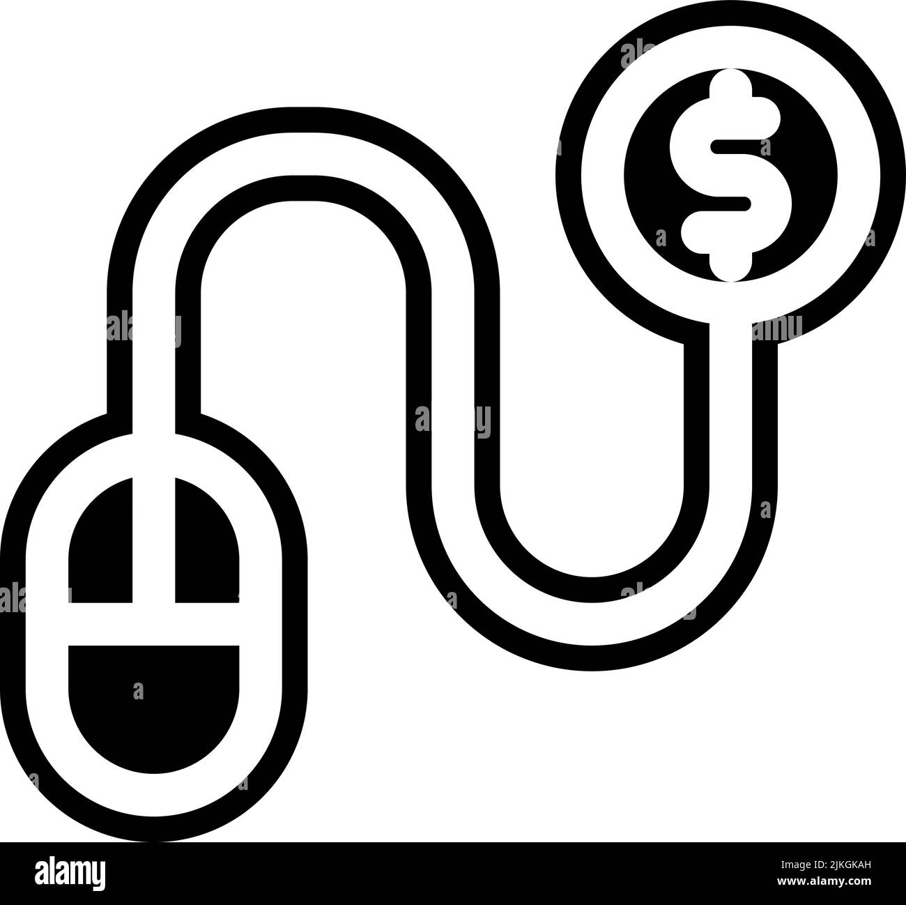 pay per click icon black vector illustration Stock Vector Image & Art ...