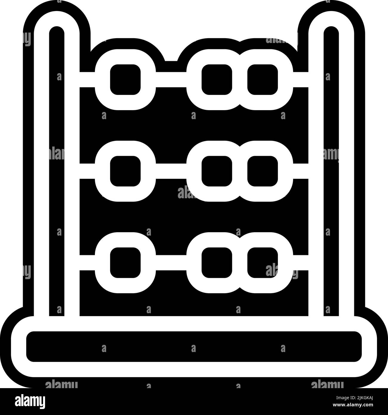 abacus icon black vector illustration Stock Vector Image & Art - Alamy