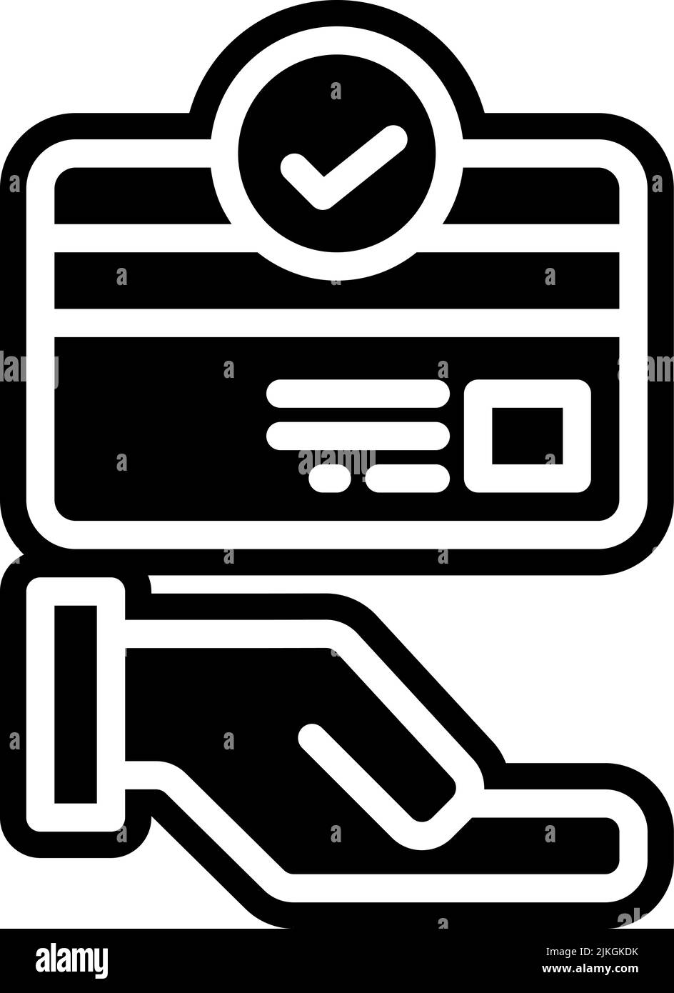 credit card icon black vector illustration Stock Vector Image & Art - Alamy