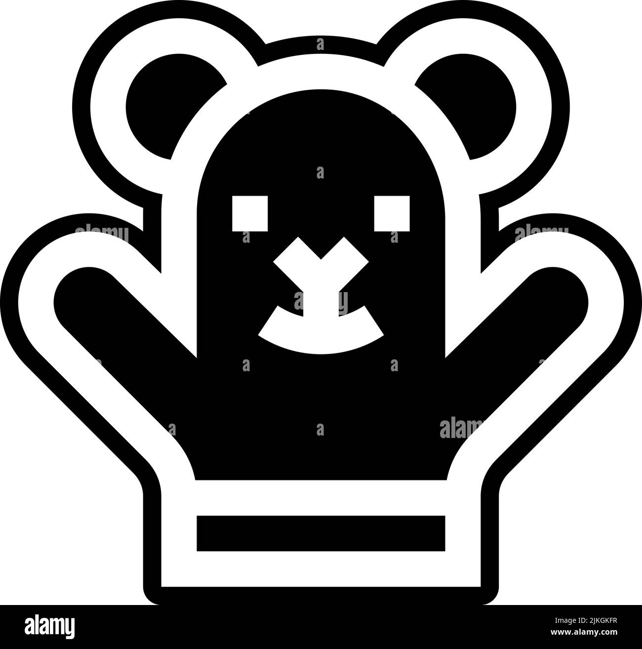 puppet show icon black vector illustration Stock Vector Image & Art - Alamy