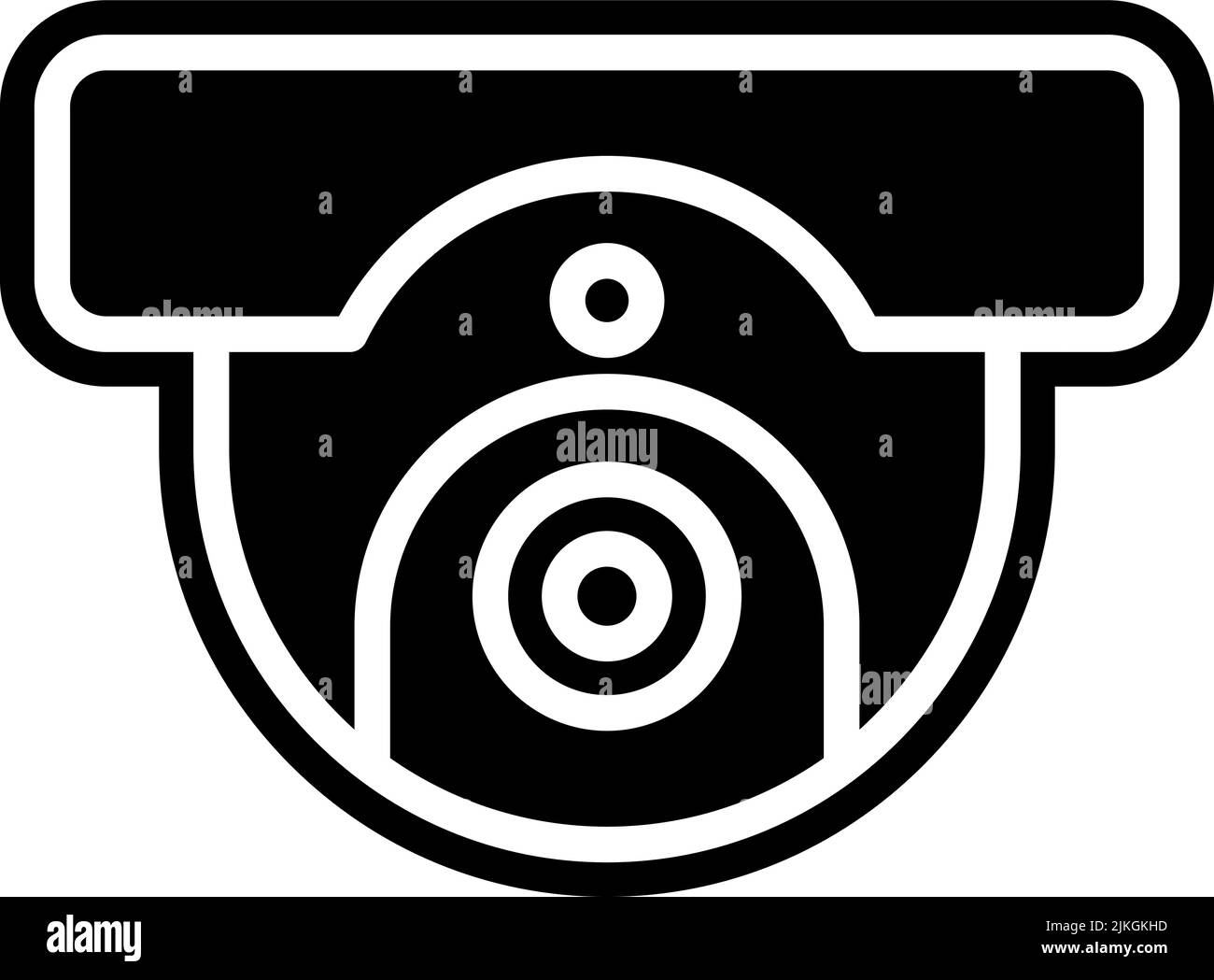 cctv icon black vector illustration Stock Vector Image & Art - Alamy