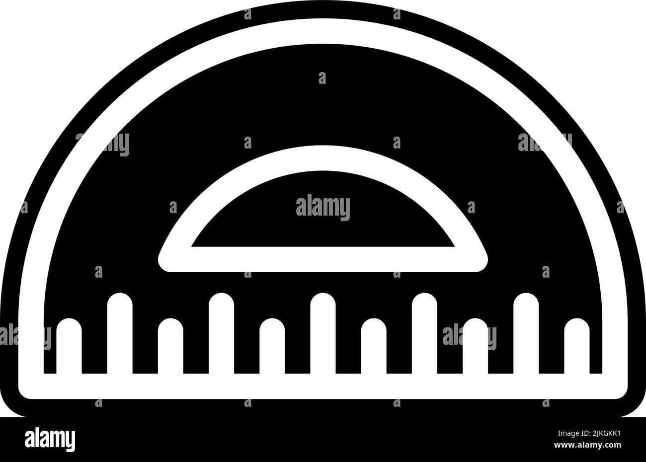 protactor icon black vector illustration Stock Vector Image & Art - Alamy