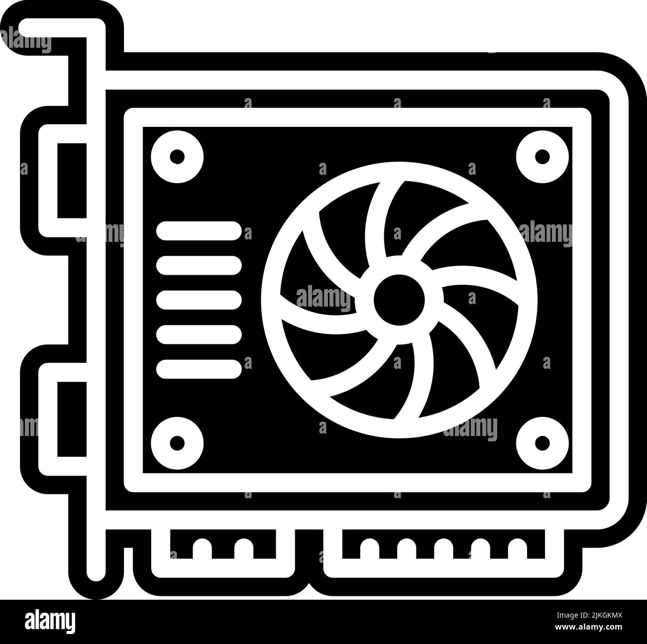 vga card icon black vector illustration Stock Vector Image & Art - Alamy