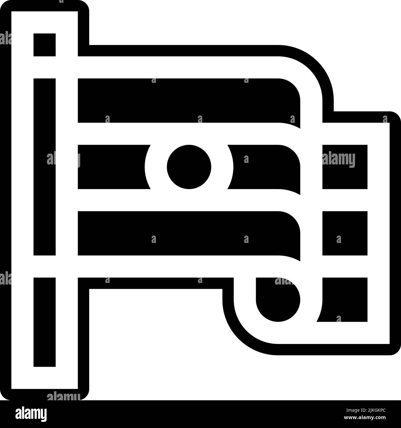 flag icon black vector illustration Stock Vector Image & Art - Alamy