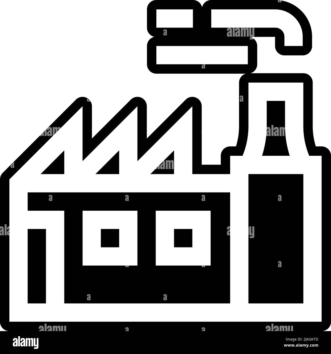 factory icon black vector illustration Stock Vector Image & Art - Alamy