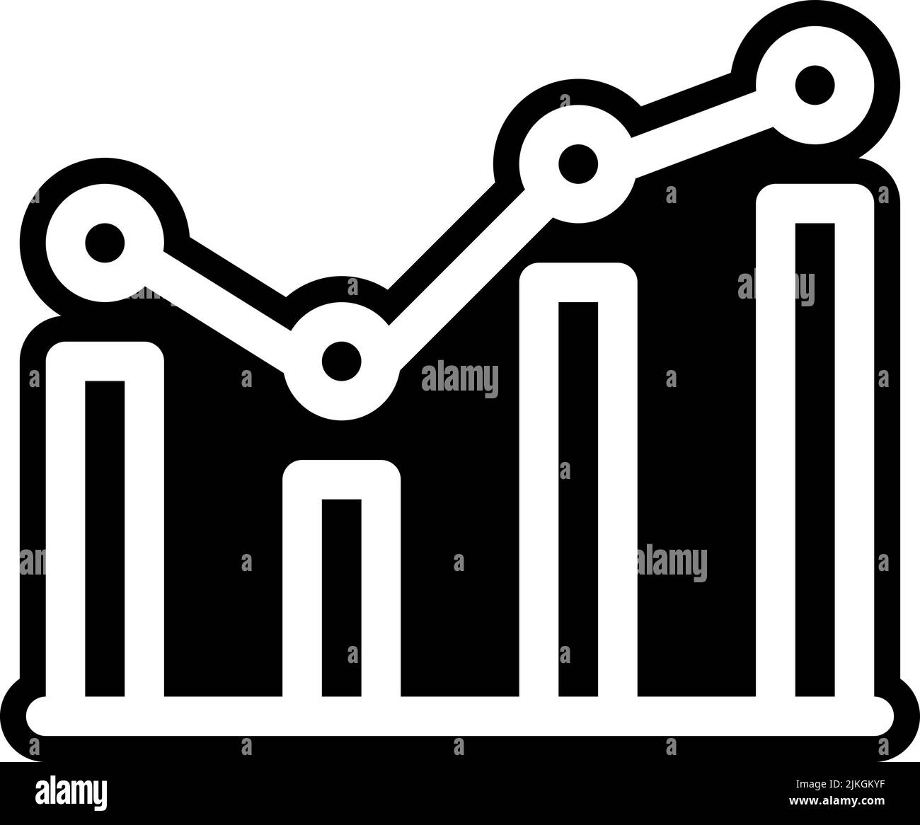 graph icon black vector illustration Stock Vector Image & Art - Alamy