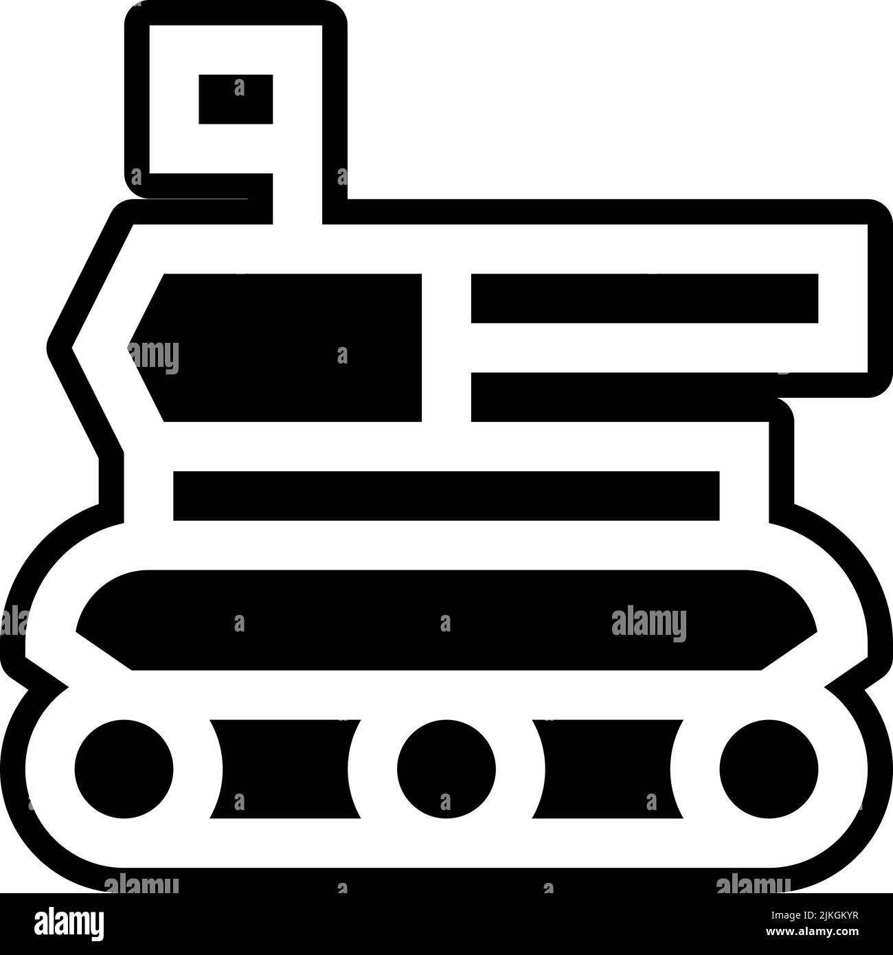 tank icon black vector illustration Stock Vector Image & Art - Alamy