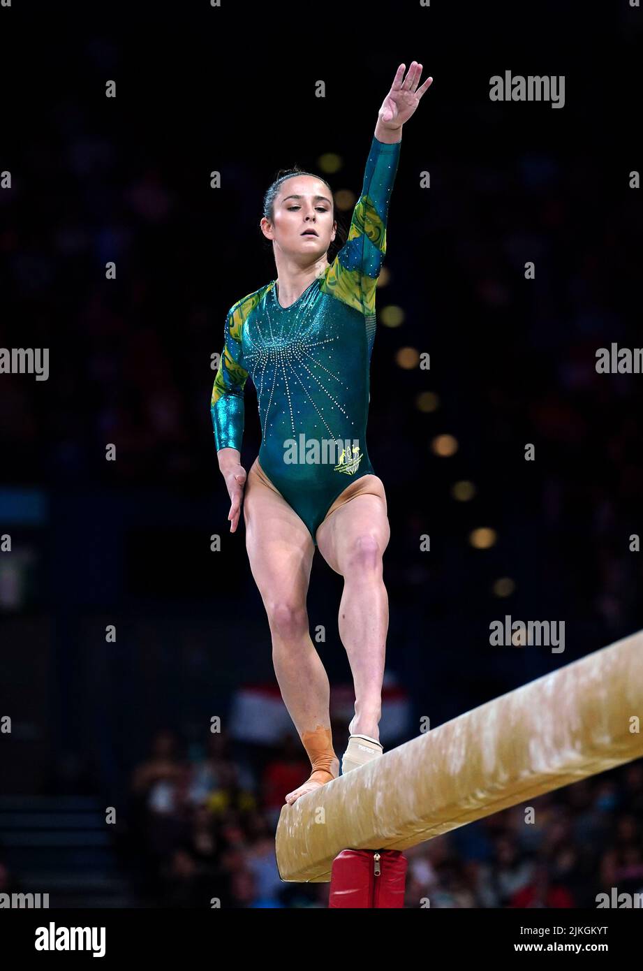 Australia’s Kate Mcdonald competes in the Women's Balance Beam Final at ...