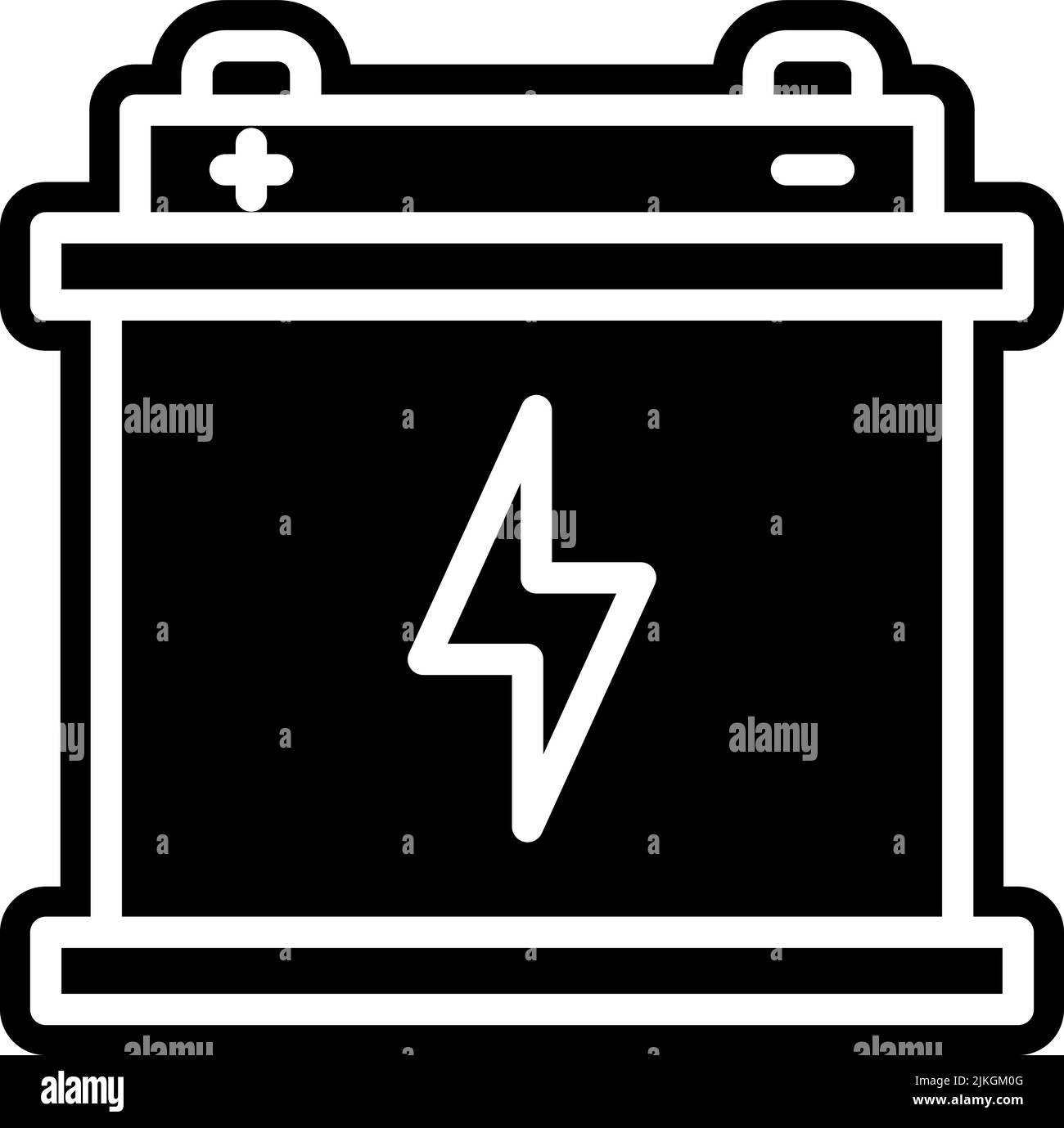accumulator icon black vector illustration Stock Vector Image & Art - Alamy