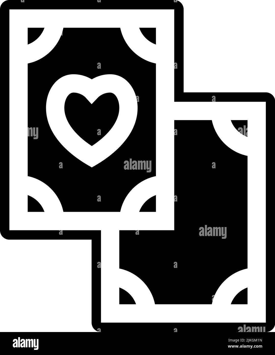 poker cards icon black vector illustration Stock Vector Image & Art - Alamy