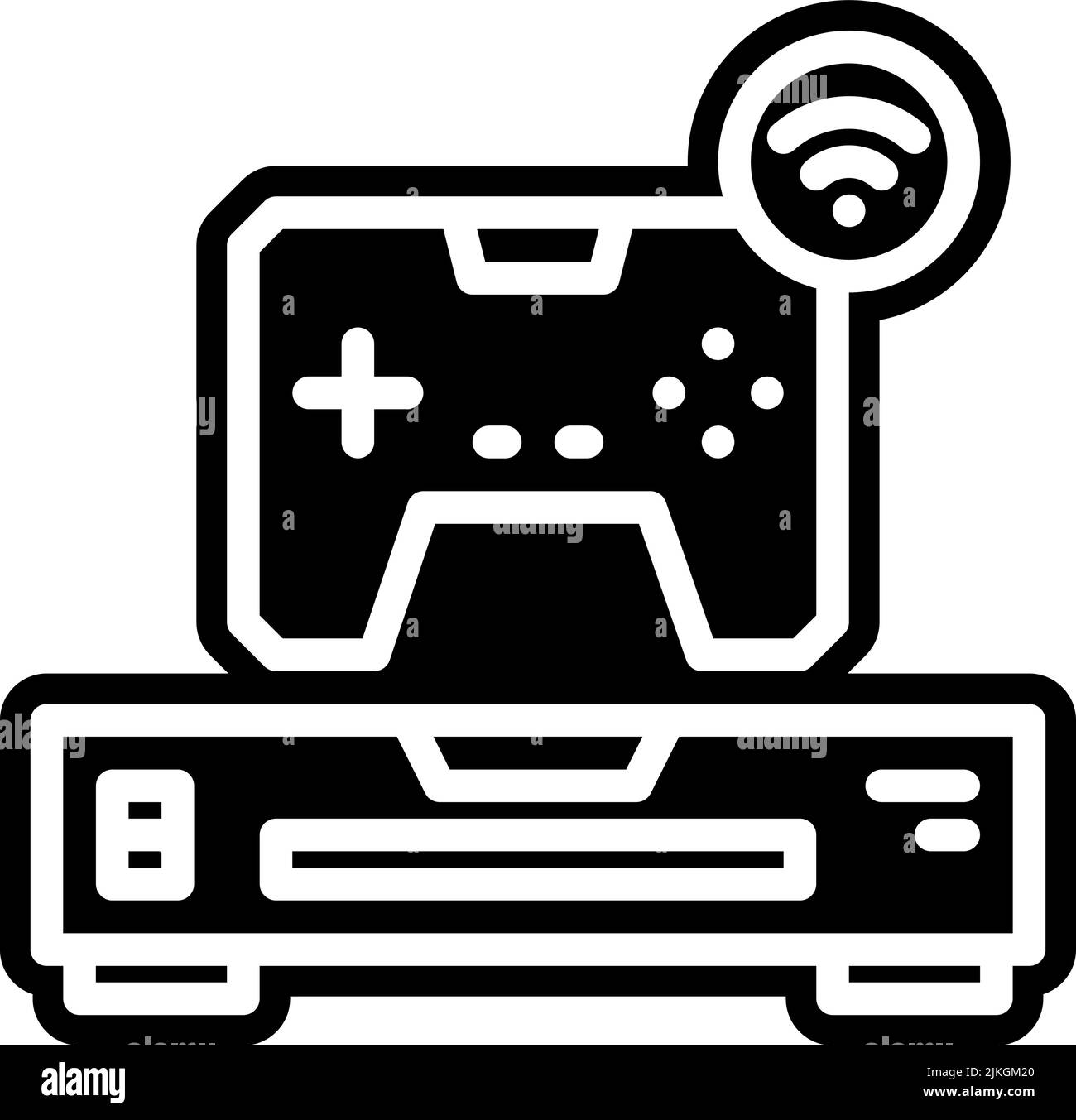 game console icon black vector illustration Stock Vector Image & Art ...