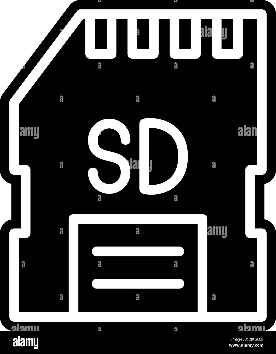 micro sd icon black vector illustration Stock Vector Image & Art - Alamy