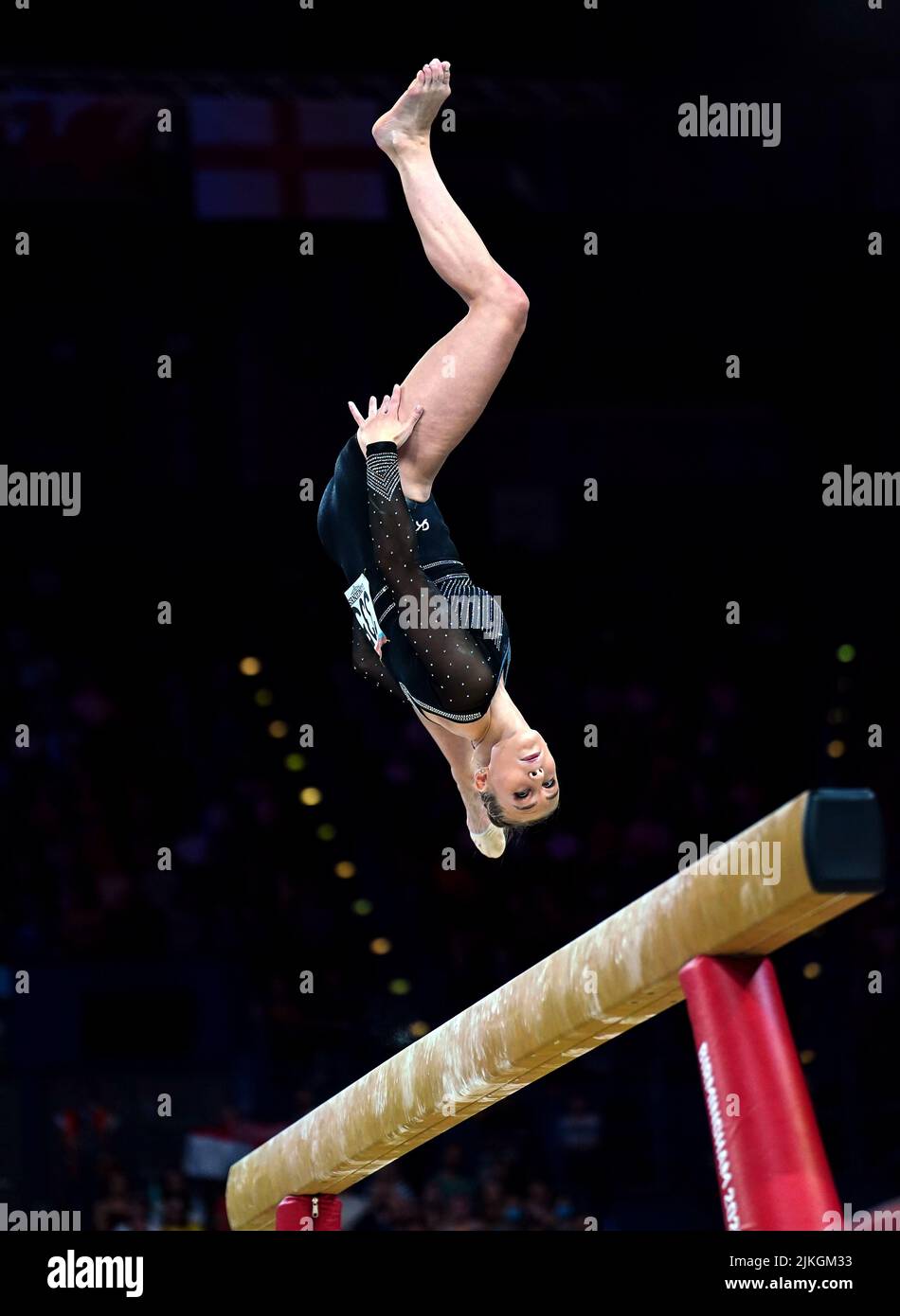 Canada’s Emma Spence competes in the Women's Balance Beam Final at ...