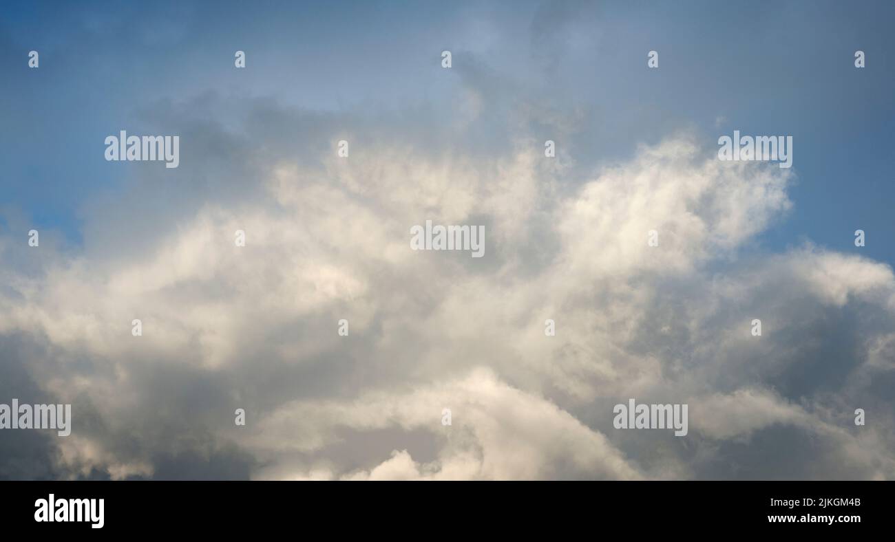 large white cumulus cloud building and rising Stock Photo - Alamy