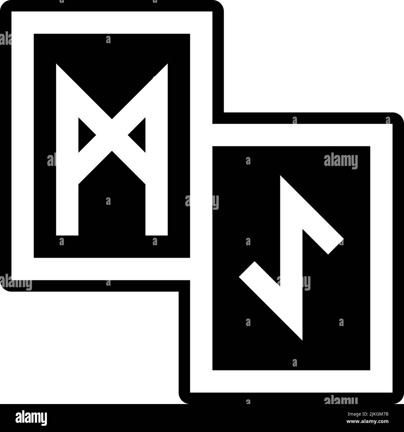 runes icon black vector illustration Stock Vector Image & Art - Alamy