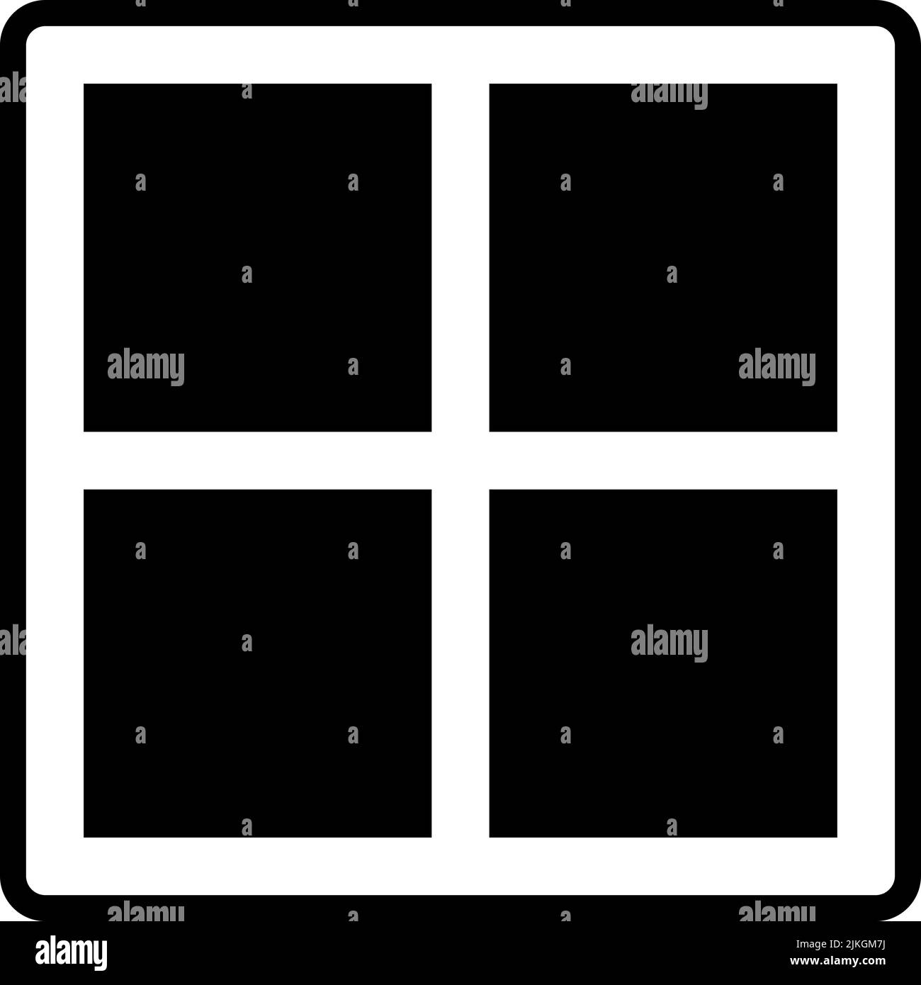 window frame icon black vector illustration Stock Vector Image & Art ...