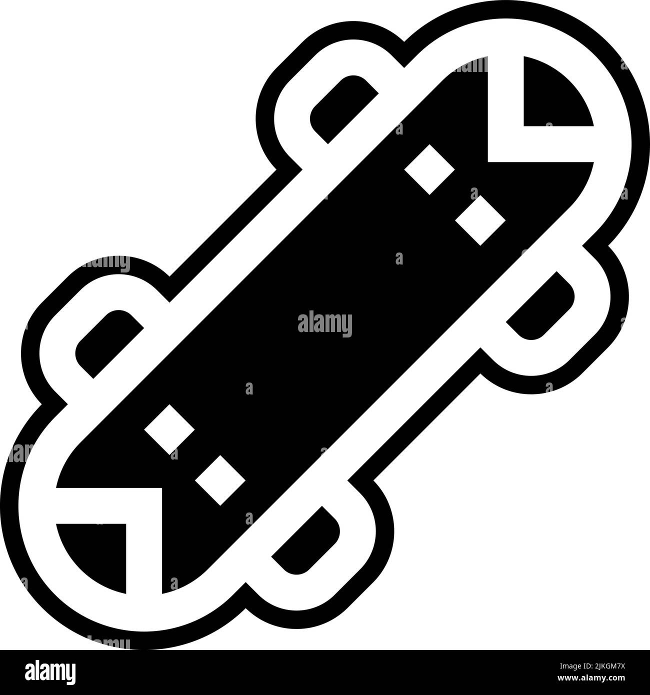 skateboard icon black vector illustration Stock Vector Image & Art - Alamy