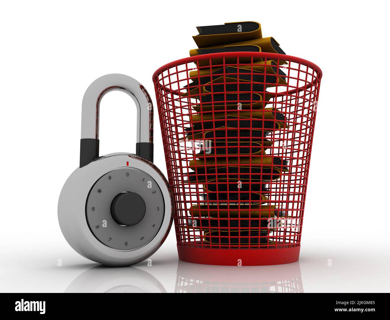 Document folder in bin hi-res stock photography and images - Alamy