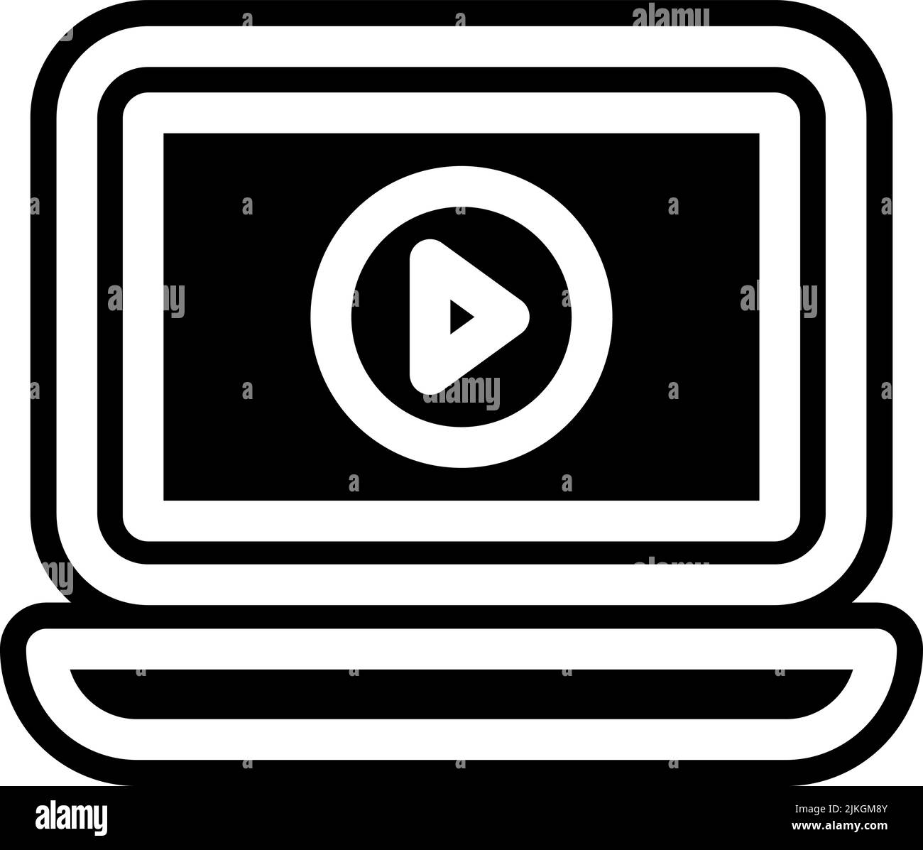 video icon black vector illustration Stock Vector Image & Art - Alamy