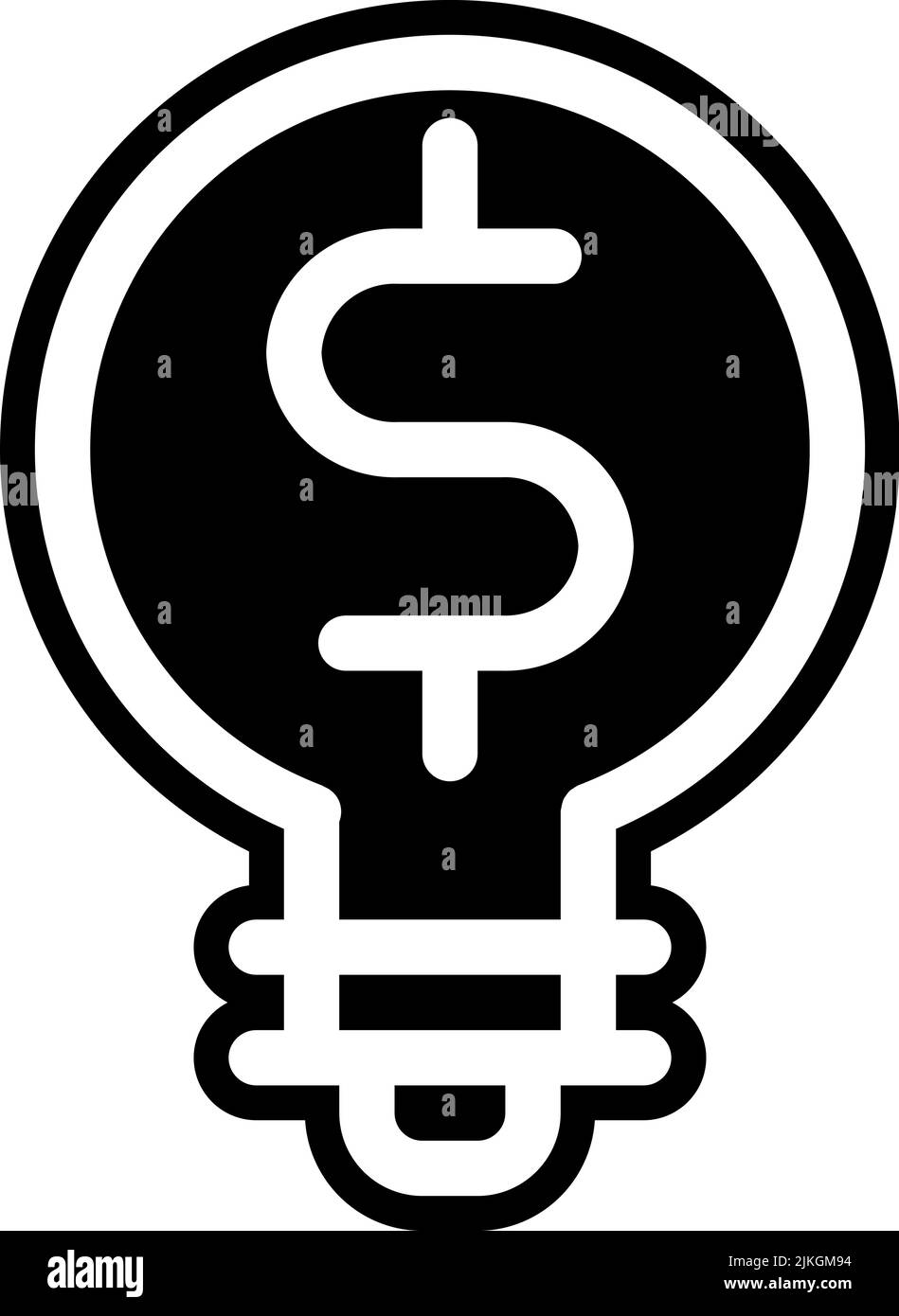 idea icon black vector illustration Stock Vector Image & Art - Alamy