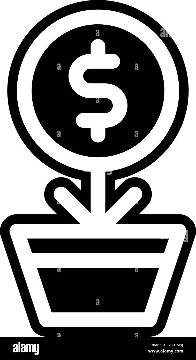 growth icon black vector illustration Stock Vector Image & Art - Alamy