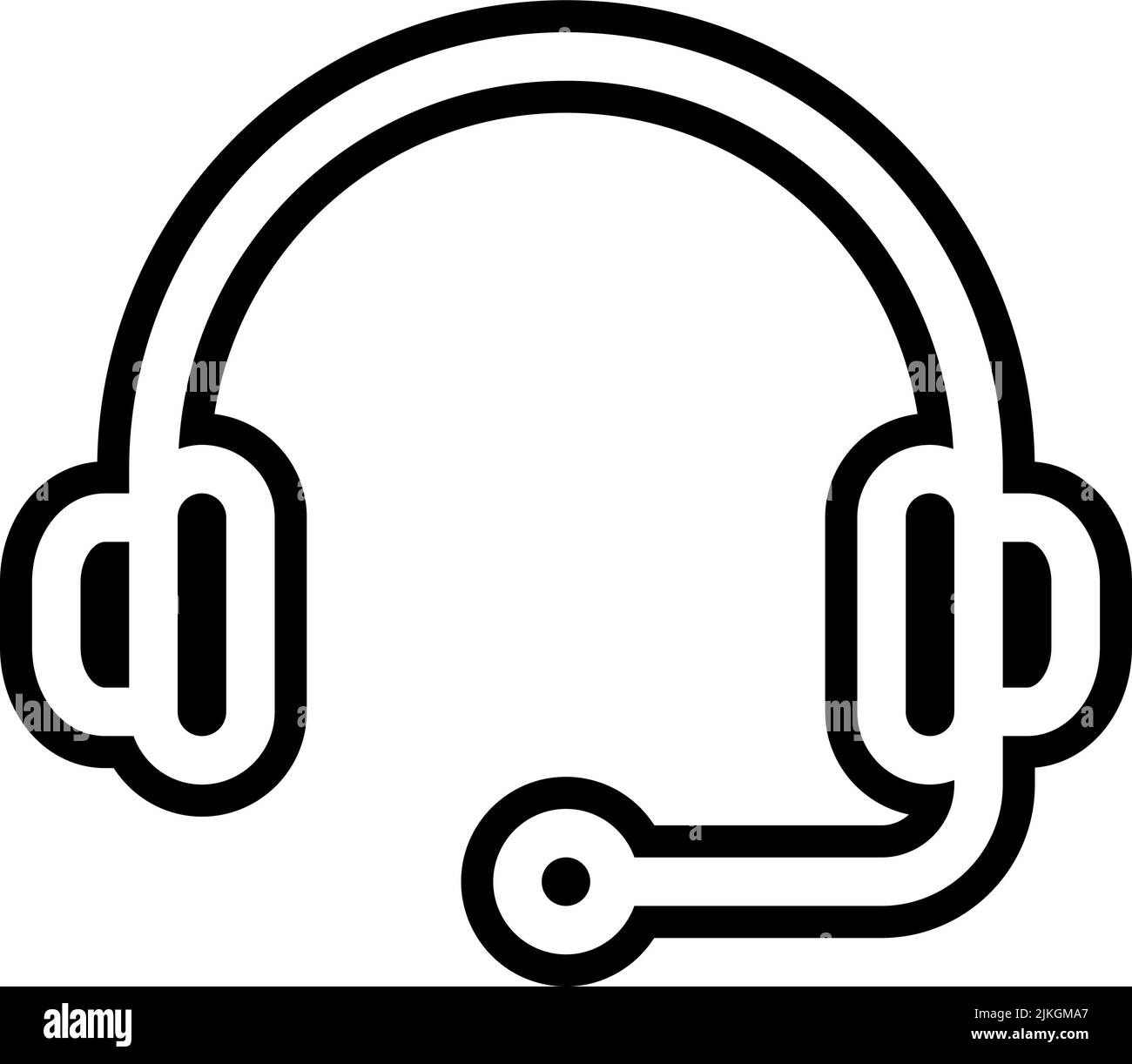 call center icon black vector illustration Stock Vector Image & Art - Alamy