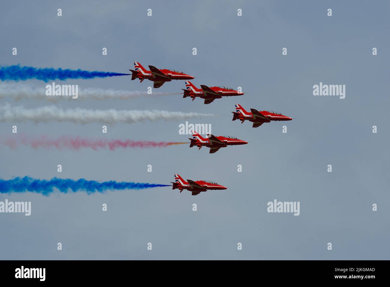 RAF Aerobatic Team, Red Arrows, RIAT 2022, RAF Fairford, Gloucestershire Stock Photo - Alamy
