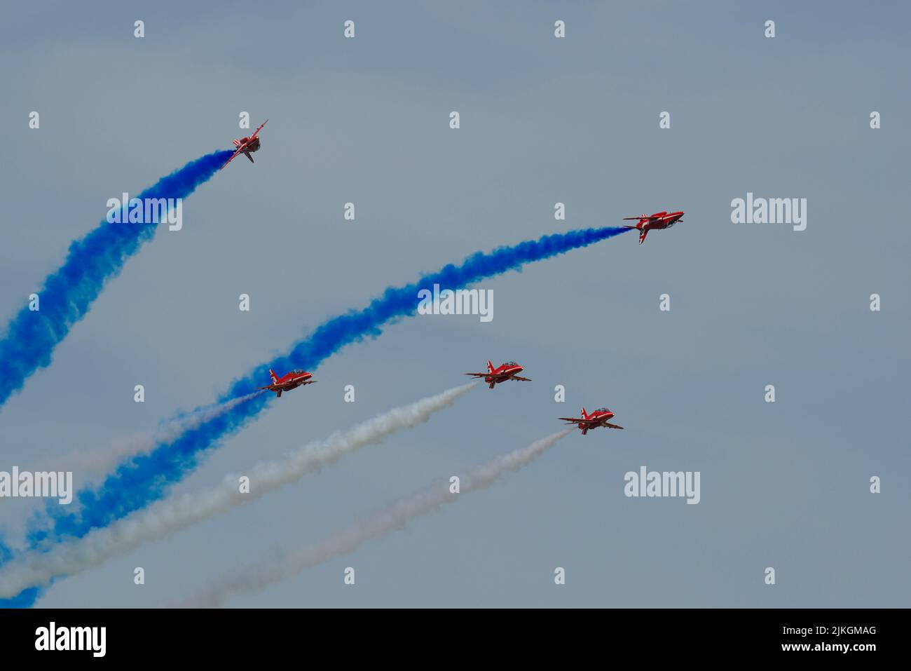RAF Aerobatic Team, Red Arrows, RIAT 2022, RAF Fairford, Gloucestershire Stock Photo - Alamy