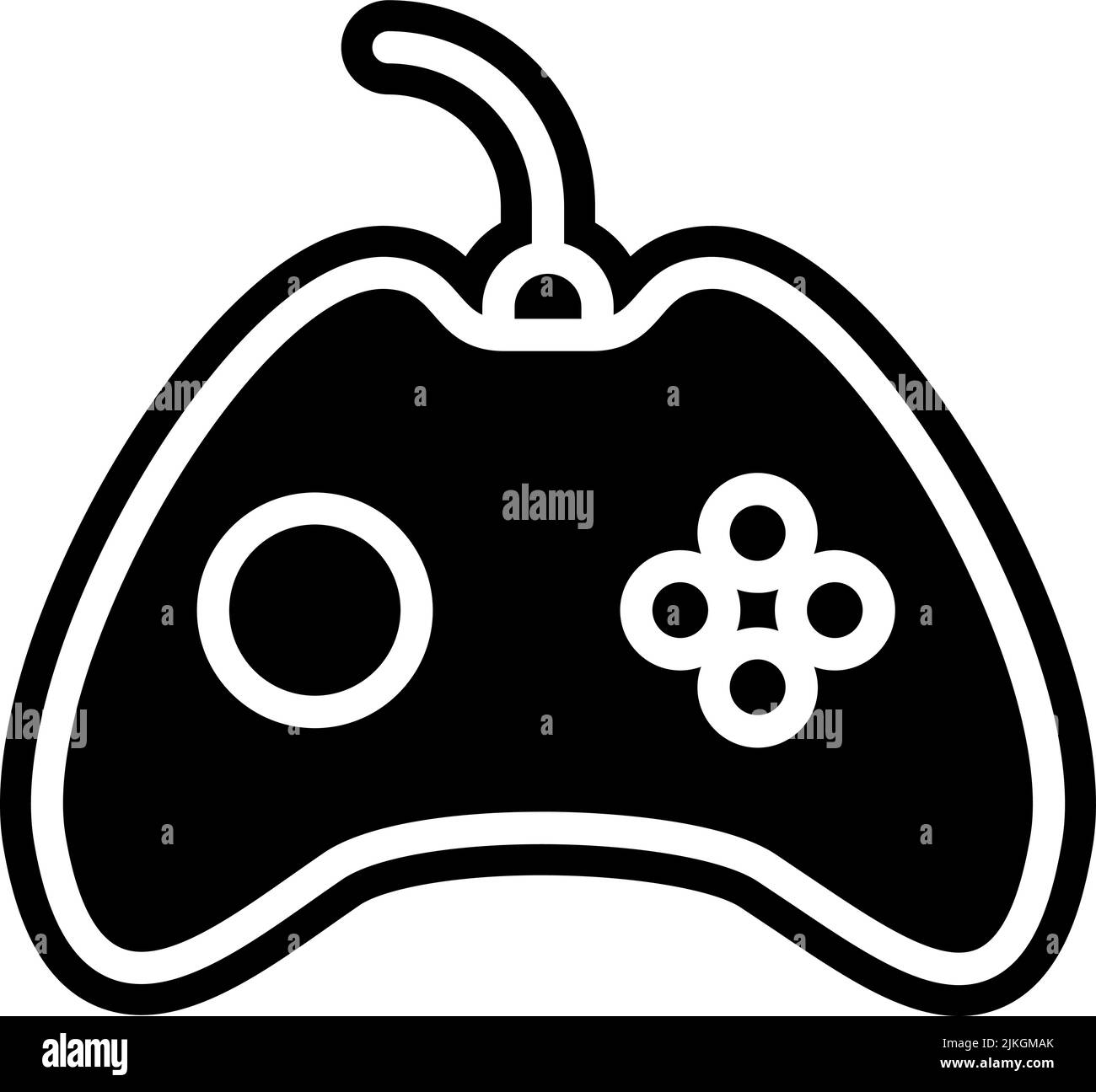 joystick icon black vector illustration Stock Vector Image & Art - Alamy