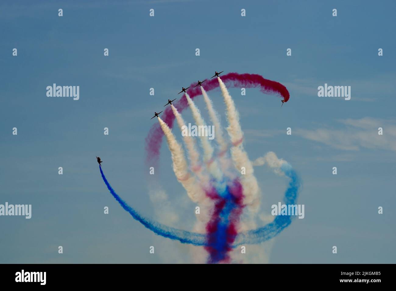 RAF Aerobatic Team, Red Arrows, RIAT 2022, RAF Fairford ...
