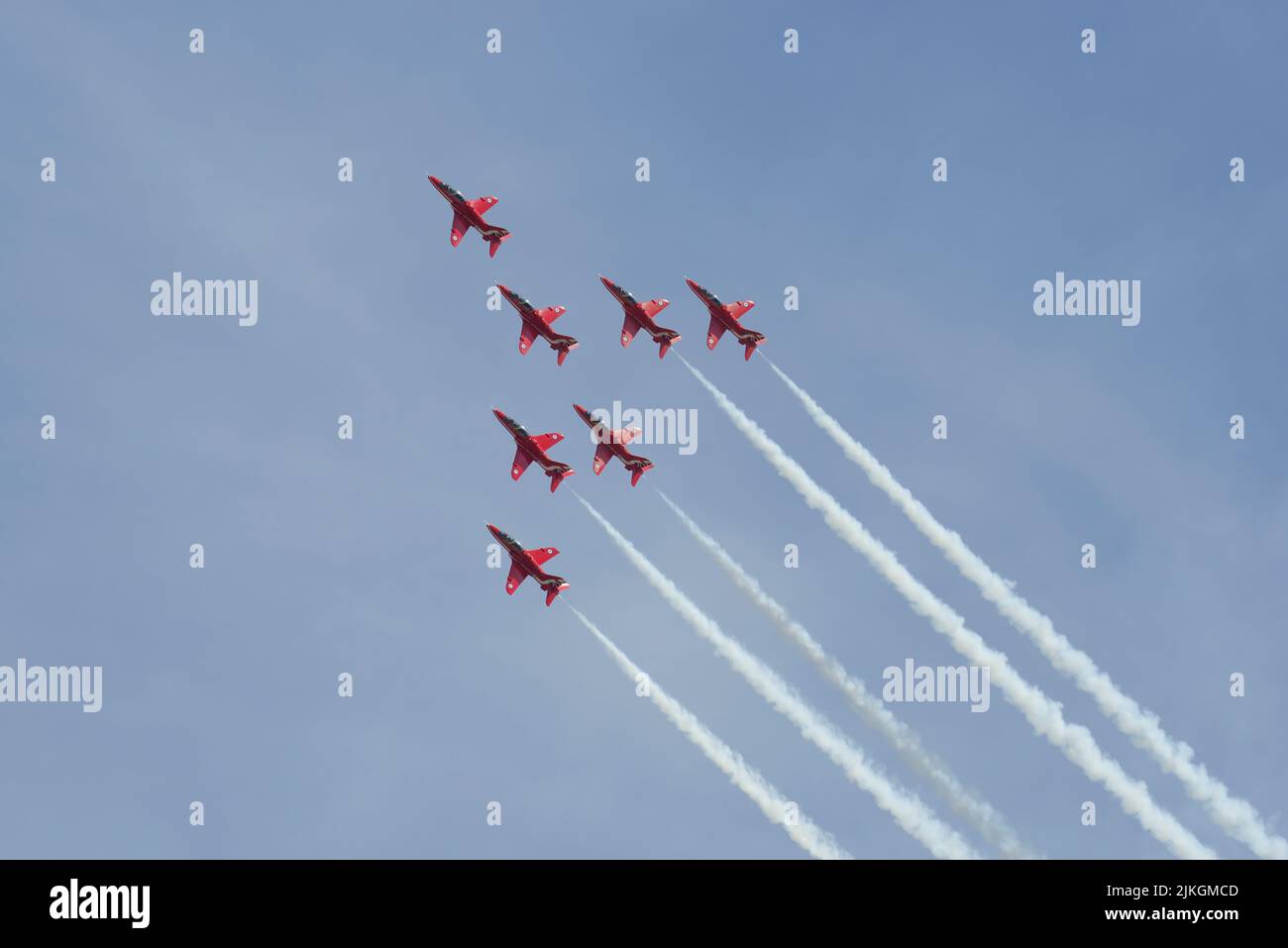 RAF Aerobatic Team, Red Arrows, RIAT 2022, RAF Fairford, Gloucestershire Stock Photo - Alamy