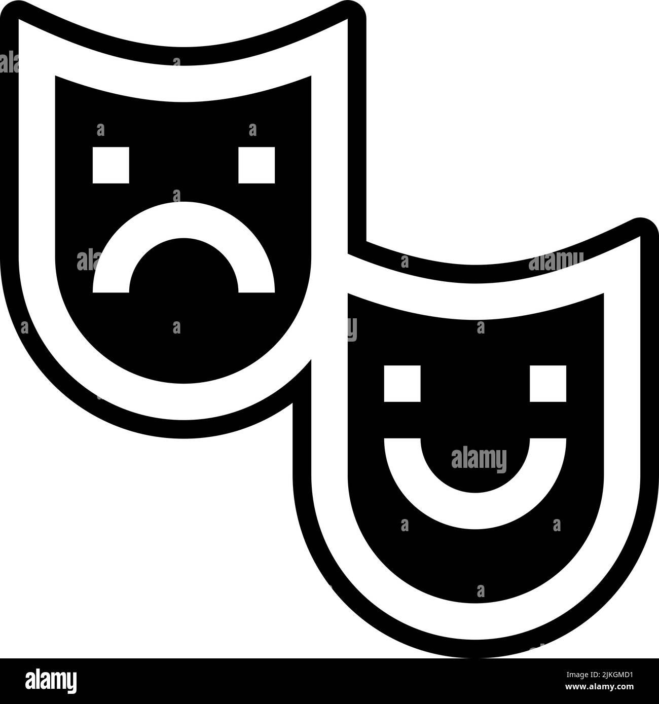 theater icon black vector illustration Stock Vector Image & Art - Alamy
