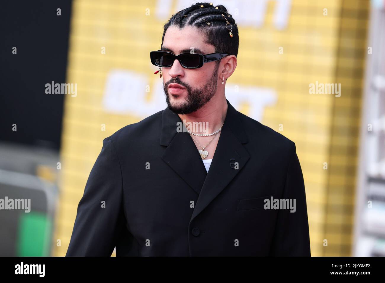 WESTWOOD, LOS ANGELES, CALIFORNIA, USA - AUGUST 01: Puerto Rican rapper ...