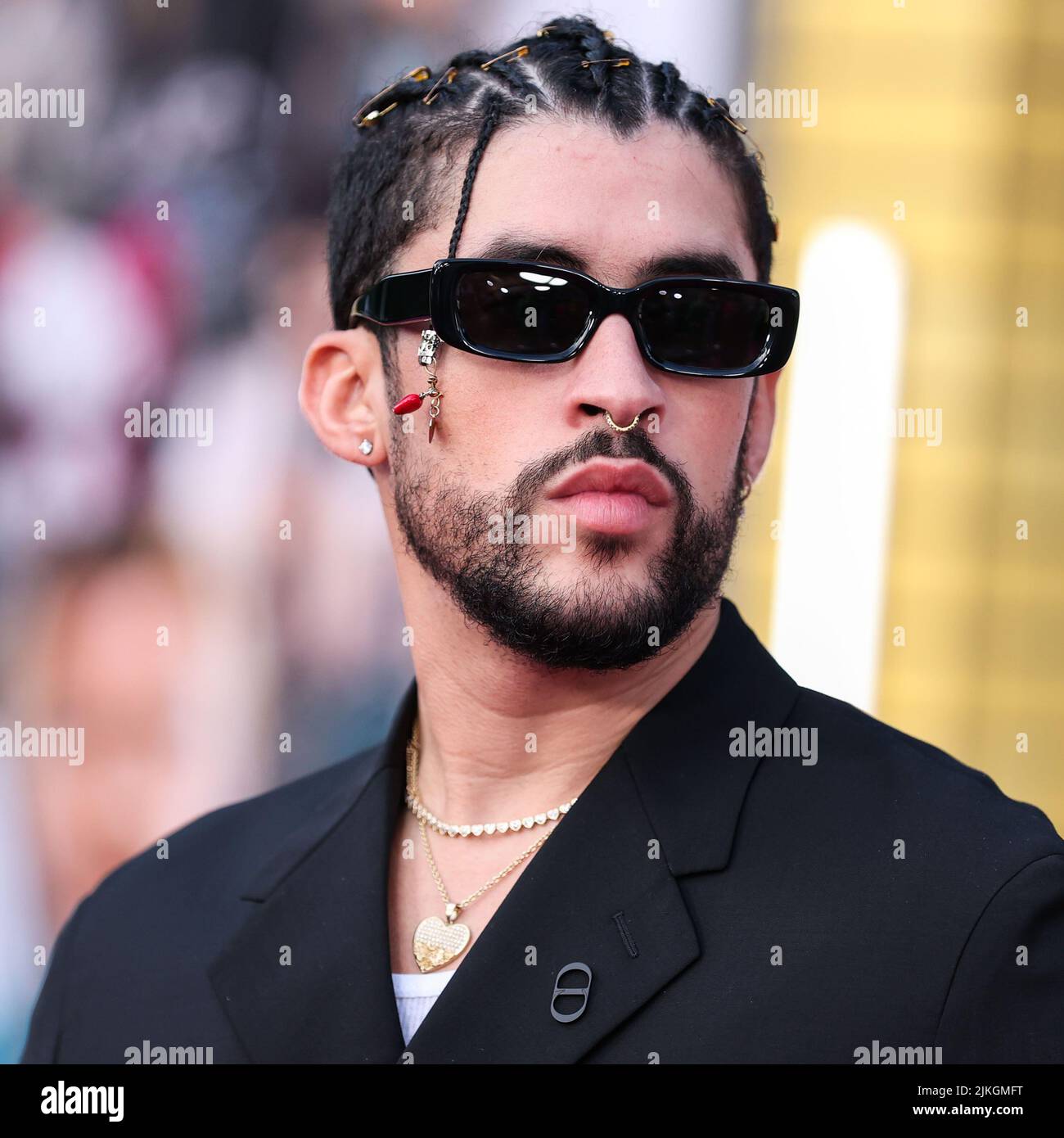 WESTWOOD, LOS ANGELES, CALIFORNIA, USA - AUGUST 01: Puerto Rican rapper ...