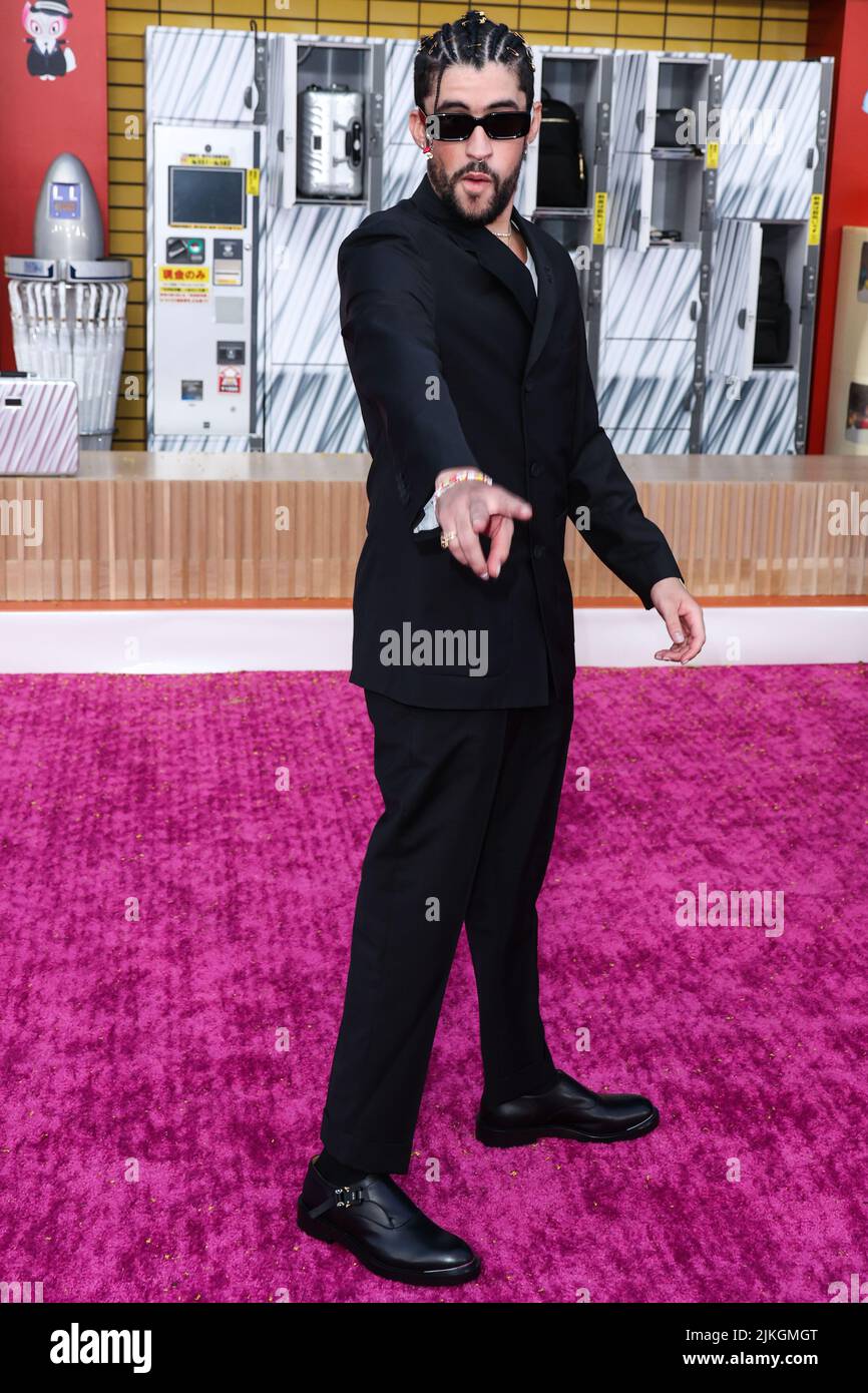 WESTWOOD, LOS ANGELES, CALIFORNIA, USA - AUGUST 01: Puerto Rican rapper ...