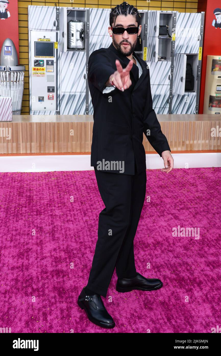 WESTWOOD, LOS ANGELES, CALIFORNIA, USA - AUGUST 01: Puerto Rican rapper ...