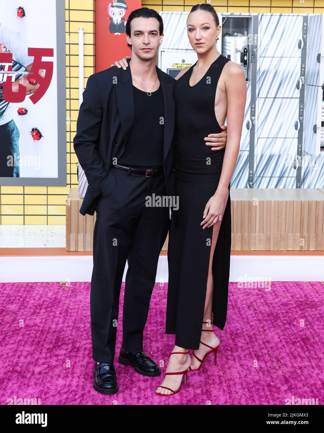 WESTWOOD, LOS ANGELES, CALIFORNIA, USA - AUGUST 01: Bryan Pearn and Ava Michelle arrive at the ...