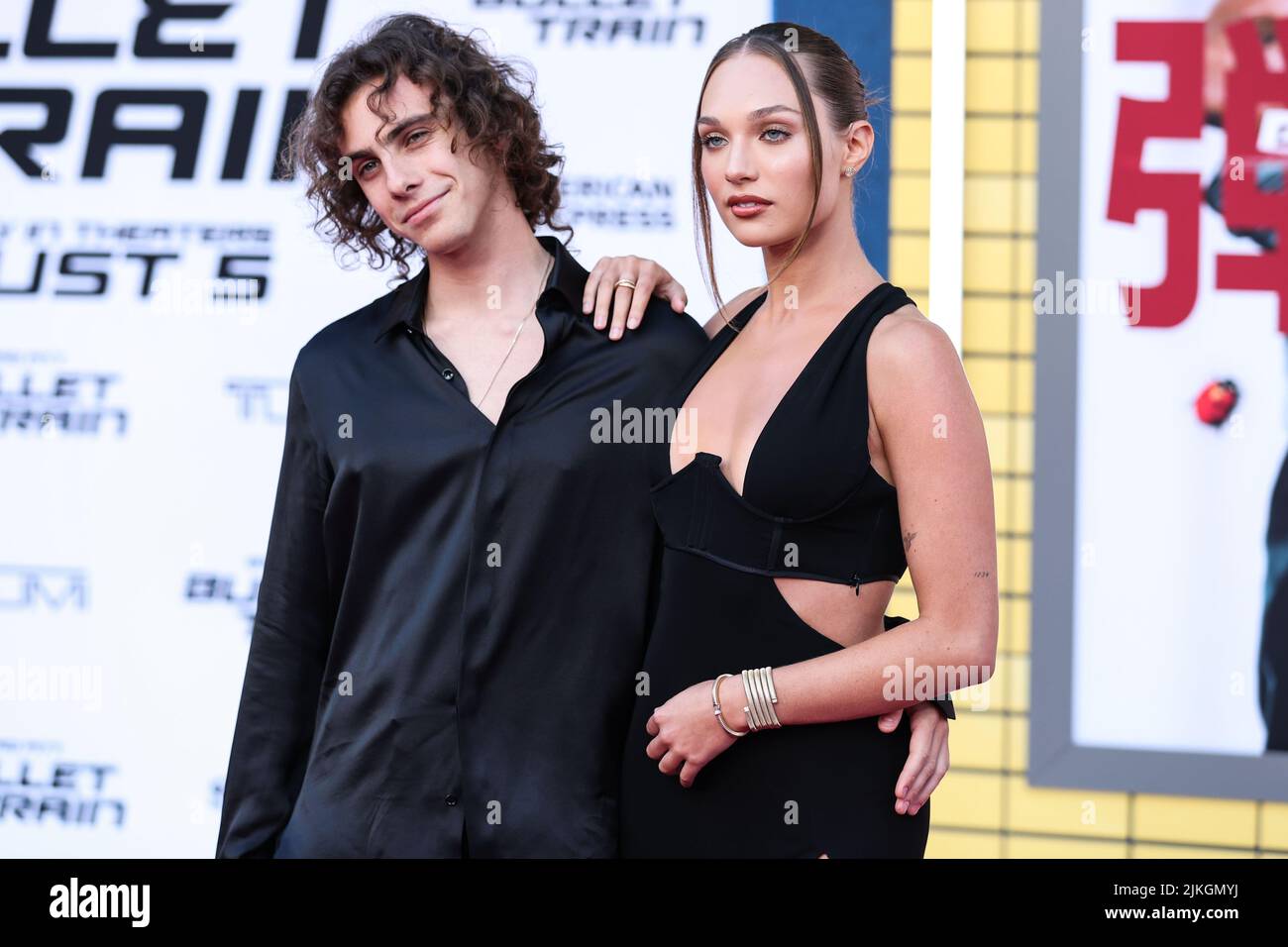 WESTWOOD, LOS ANGELES, CALIFORNIA, USA - AUGUST 01: Eddie Benjamin and ...