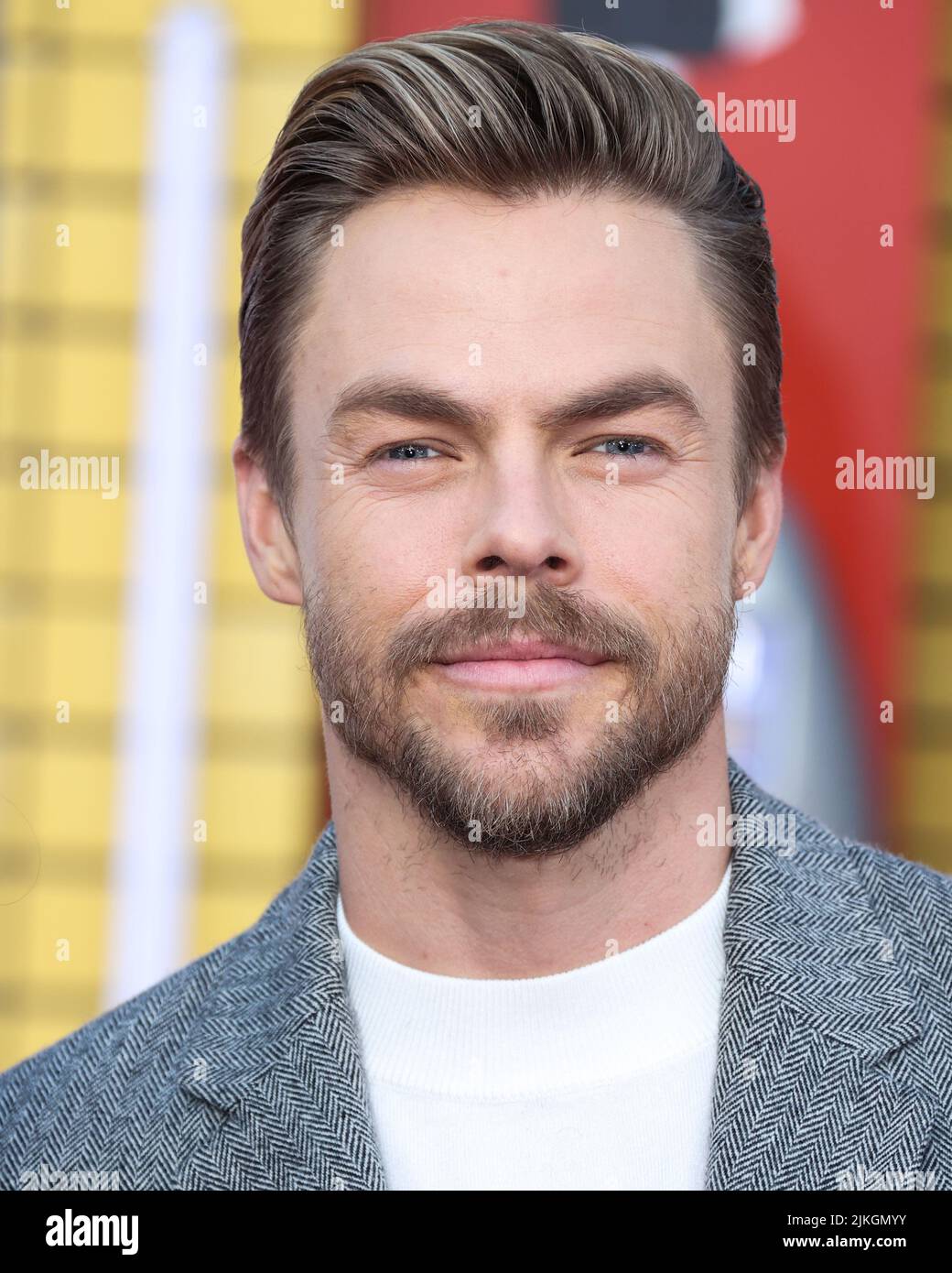 WESTWOOD, LOS ANGELES, CALIFORNIA, USA - AUGUST 01: Derek Hough arrives ...