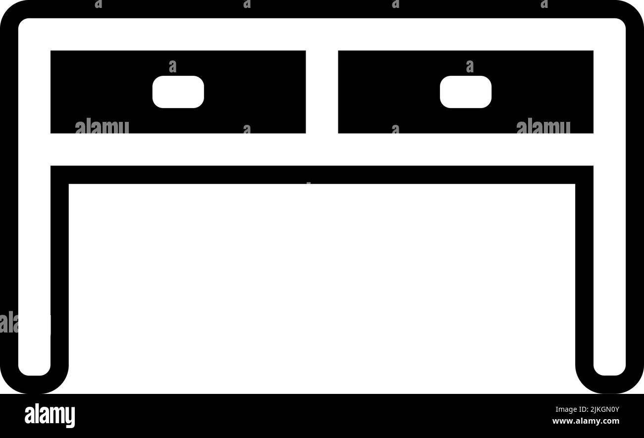 table icon black vector illustration Stock Vector Image & Art - Alamy