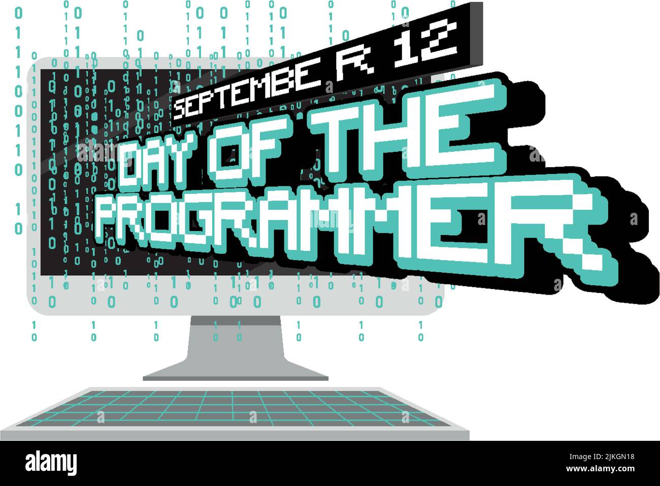 The Day of the Programmer Poster illustration Stock Vector Image & Art ...