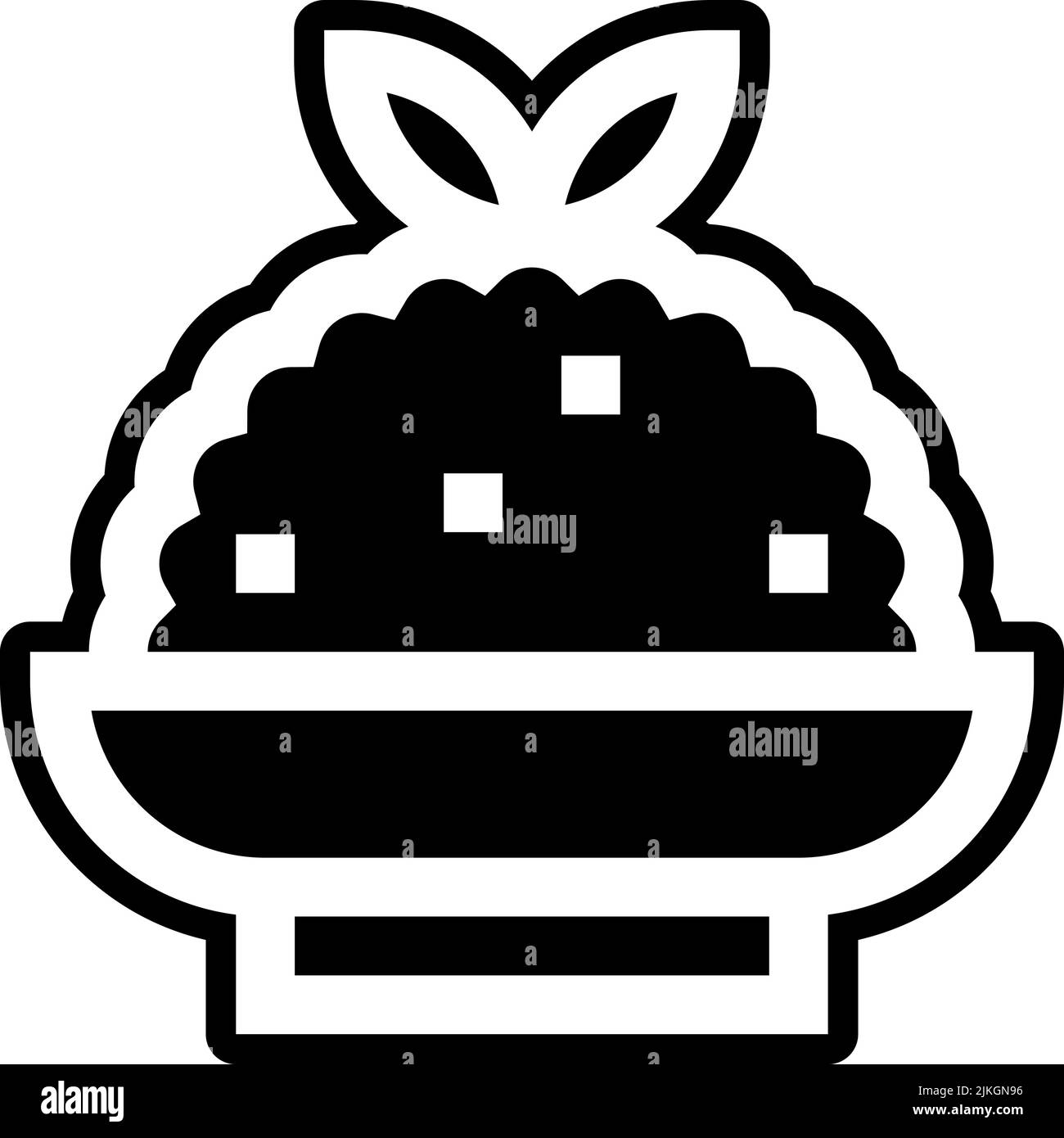 biryani icon black vector illustration Stock Vector Image & Art - Alamy