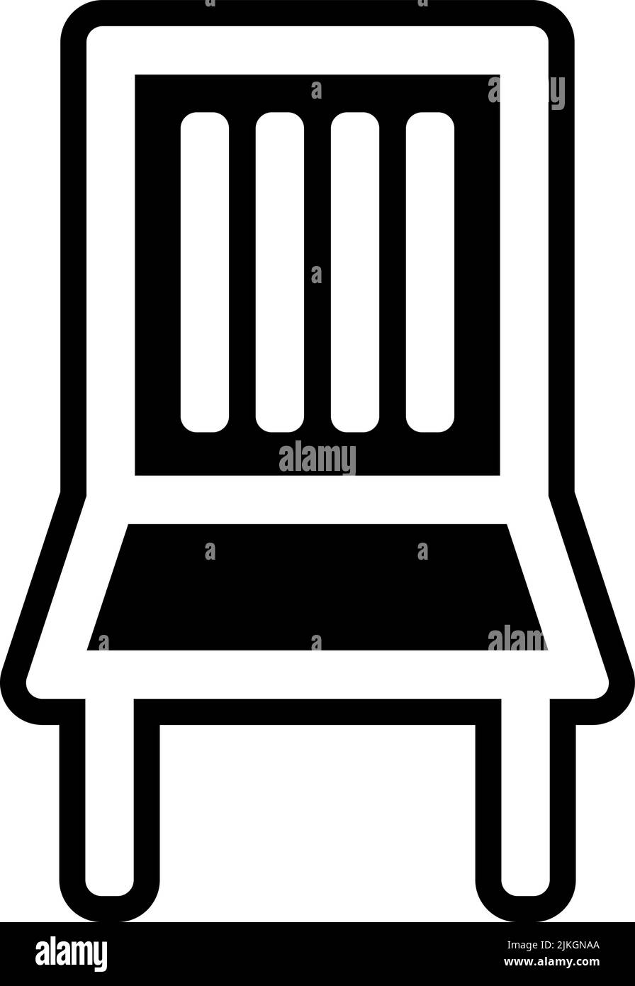 chair icon black vector illustration Stock Vector Image & Art - Alamy