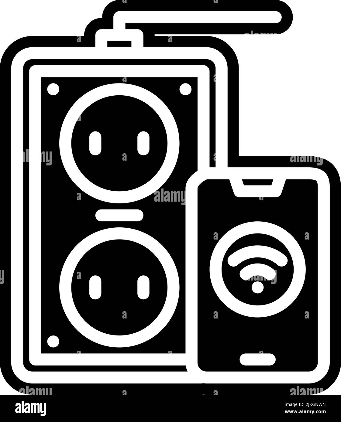 plug icon black vector illustration Stock Vector Image & Art - Alamy